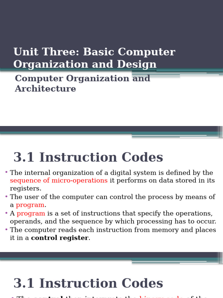 Understanding Computer Instruction Codes | PDF | Central Processing ...