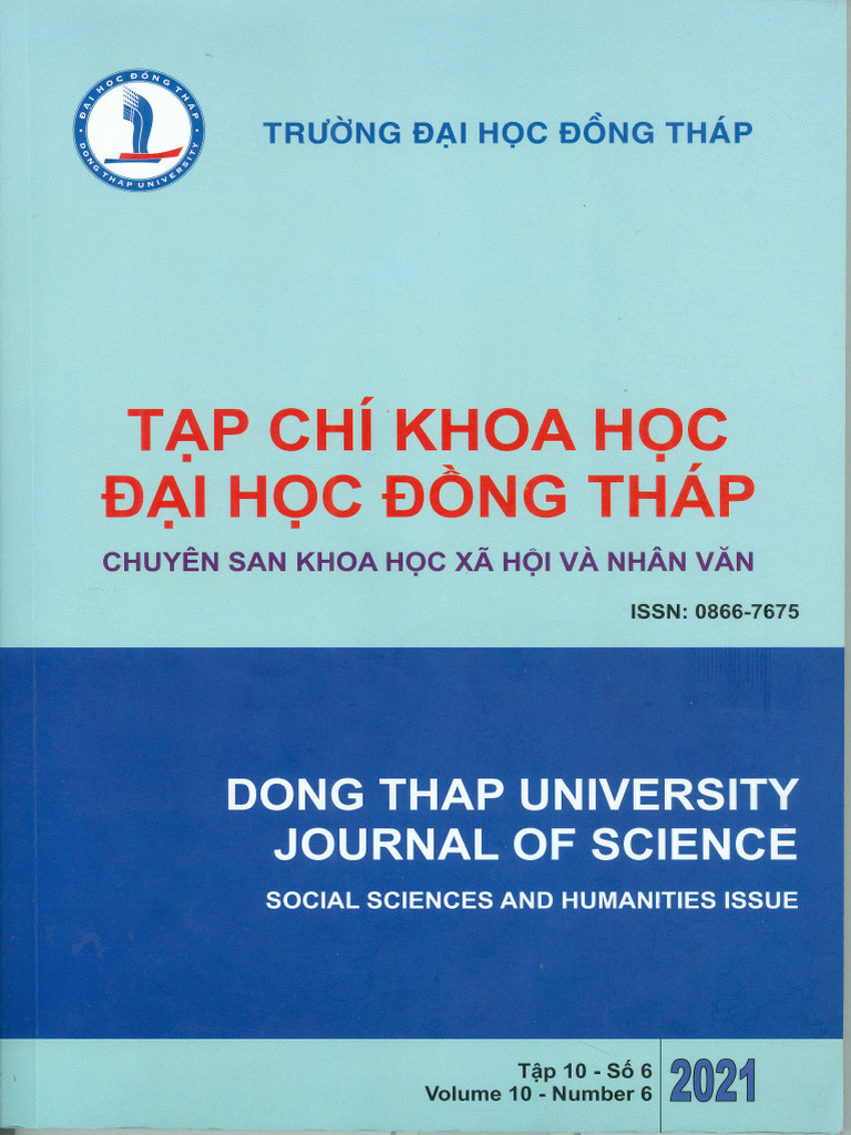 Dong Thap University Journal of Science (Vol. 12, No. 6, 2021) | PDF ...