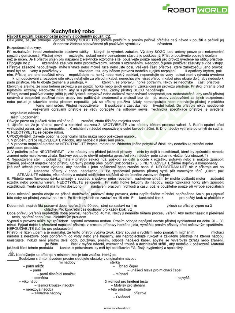 Manual Sogo Easycook Ss 14555 Cs | PDF