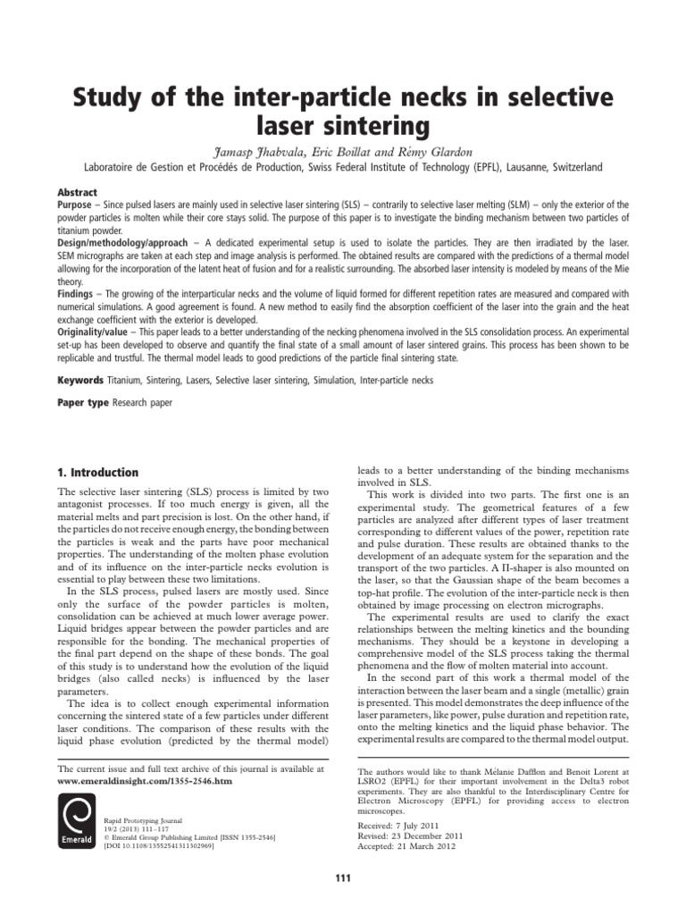 2013-Study of The Inter-Particle Necks in Selective Laser Sintering ...