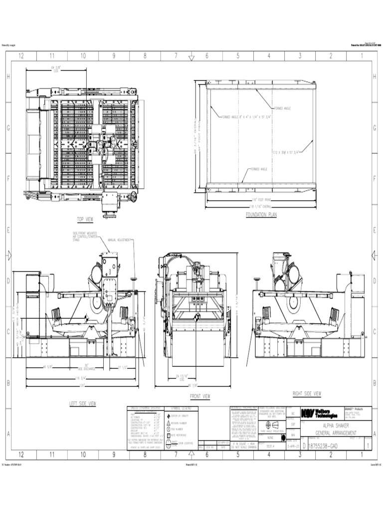 Alpha Shaker General Arrangement Drawing | PDF