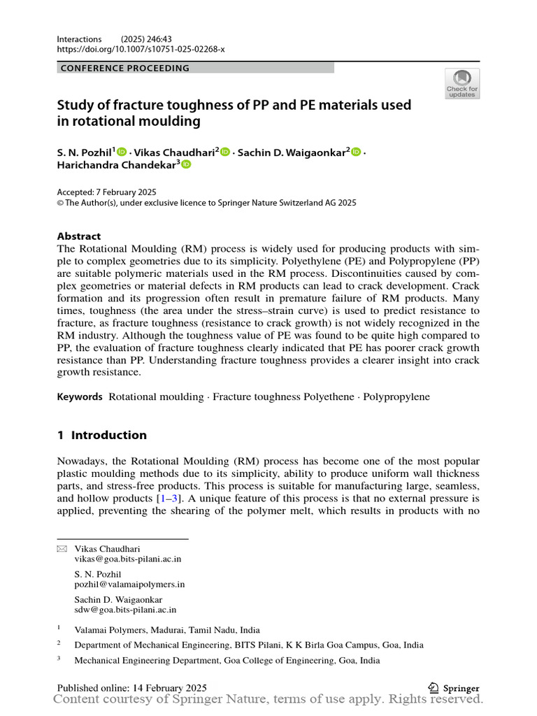 Pozhil Et Al. (2025) Study - of - Fracture - Toughness - of - PP - and ...