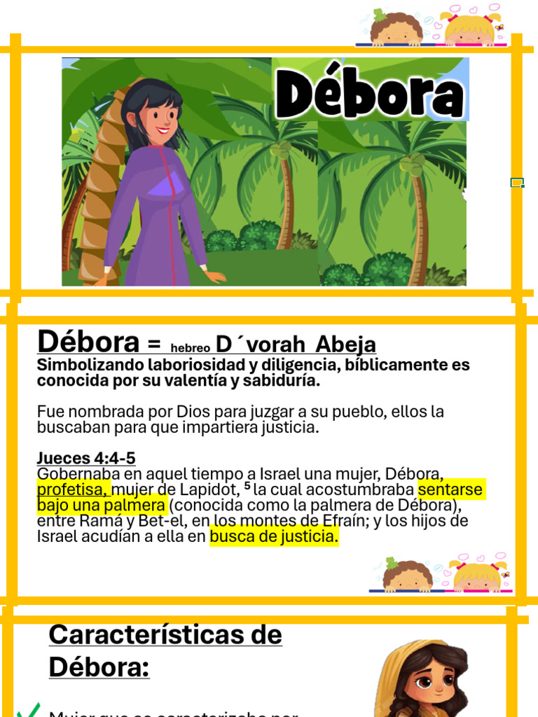 Debora | PDF | Contenido bíblico | Libros de la Biblia hebrea