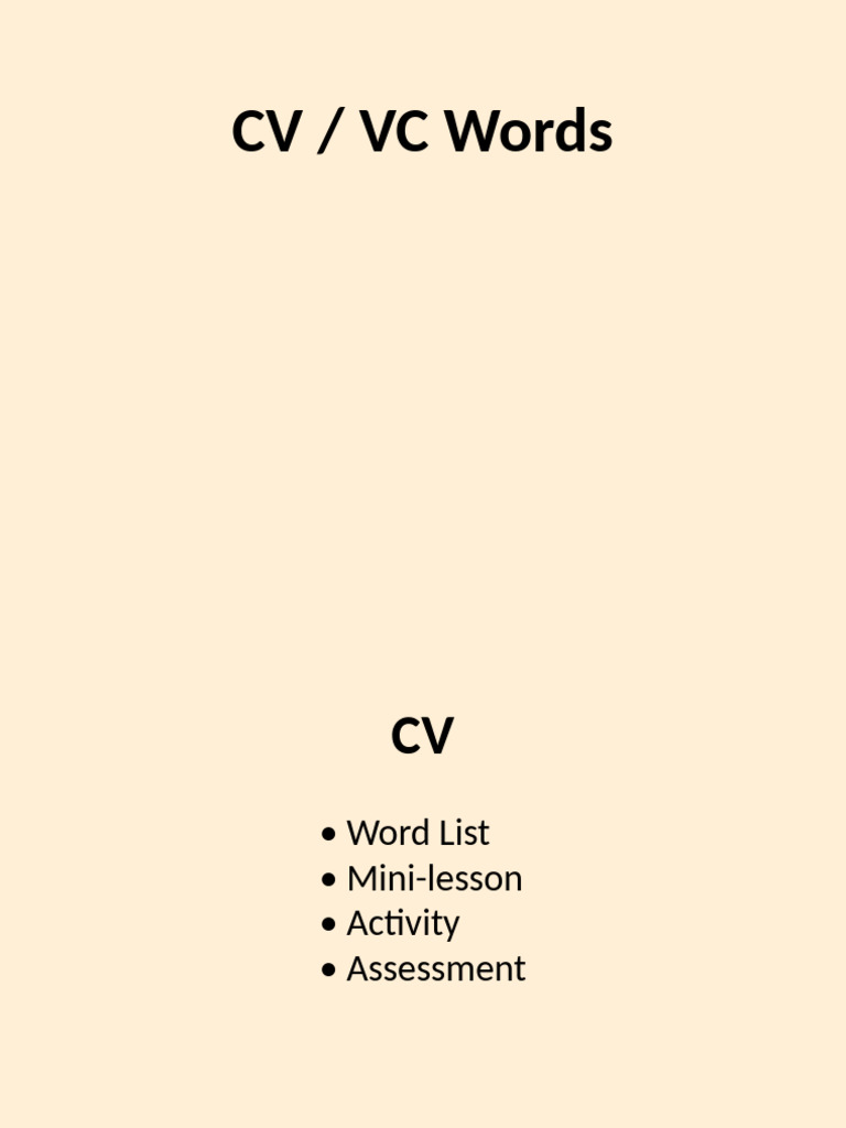 Deck CV VC | PDF