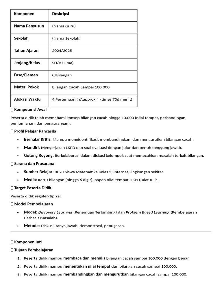 Modul Mate, Atika | PDF