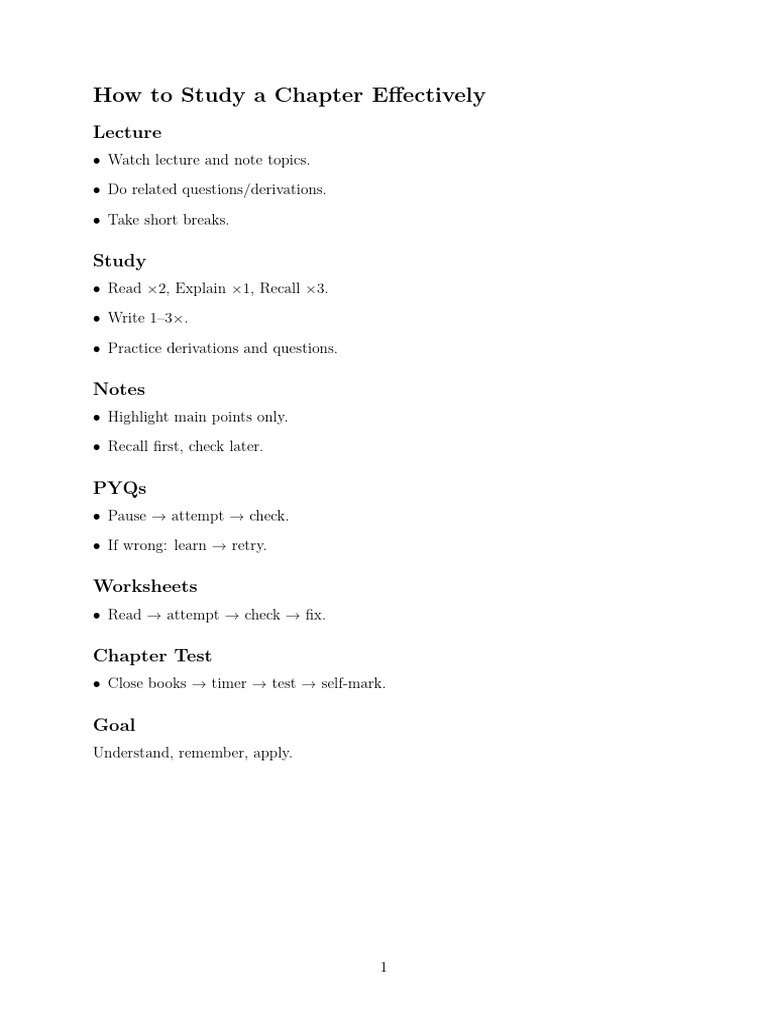 Study Method (1) | PDF