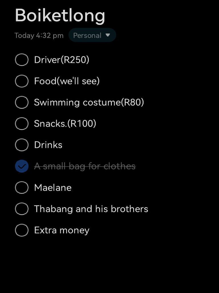 Boiketlong Trip Budget Breakdown | PDF