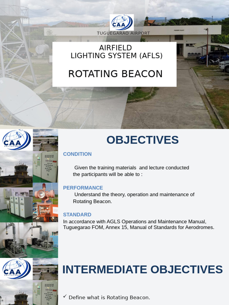 Airfield Lighting System (Afls) : Rotating Beacon | PDF | Aerodrome ...