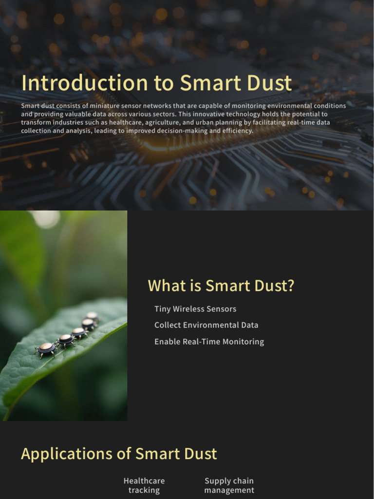 Introduction To Smart Dust | PDF