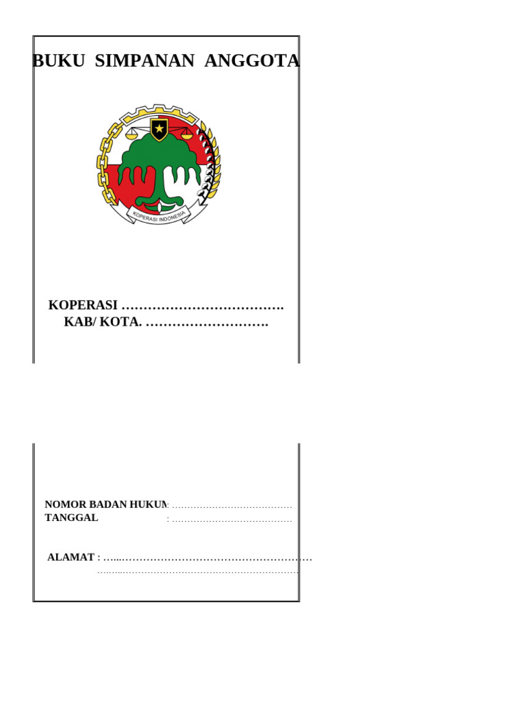 04. Buku Simpanan Anggota | PDF