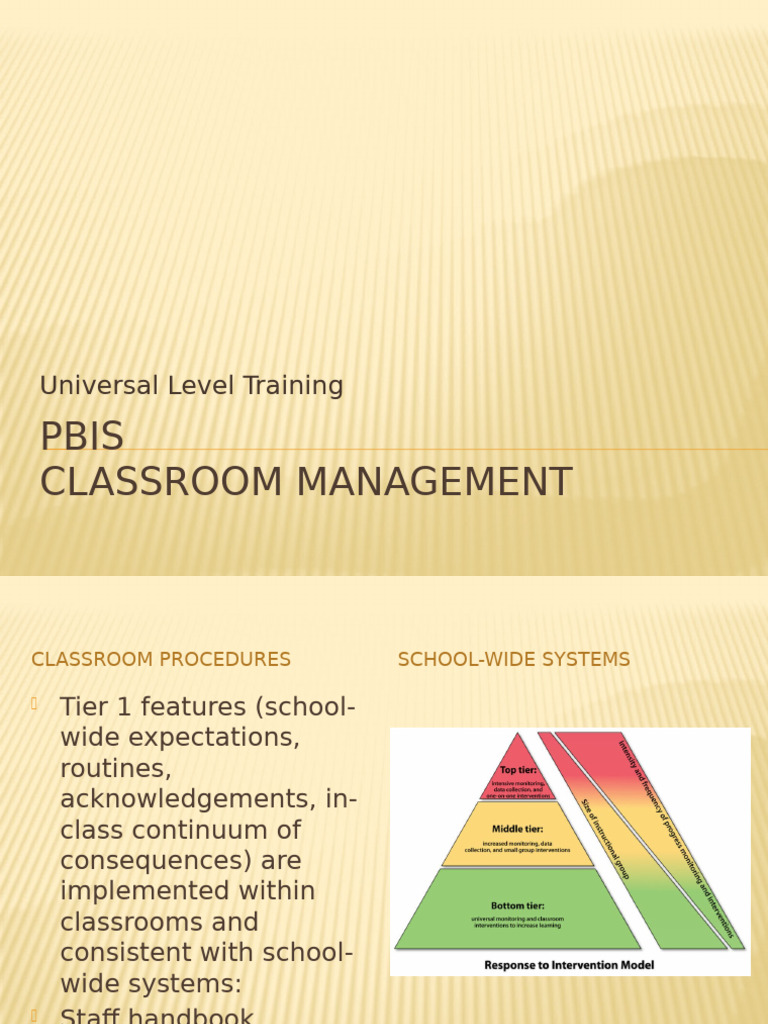 Pbis Classroom Management | PDF | Classroom Management | Classroom