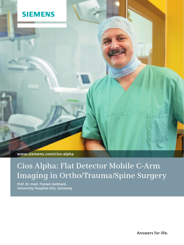 Cios Alpha: Advanced Mobile C-Arm Imaging | PDF | Surgery | Orthopedic ...