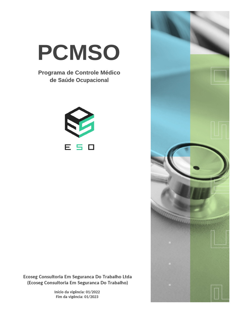 Modelo Pcmso (Sistema Eso) | PDF | Segurança e saúde ocupacional