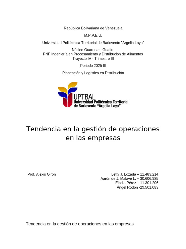Punto 8 de Logística | PDF | Industria de alimentos | Logística