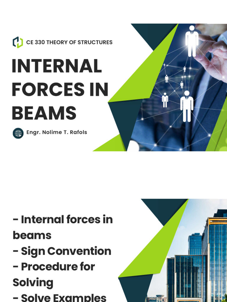 Internal Forces in Beams | PDF | Continuum Mechanics | Solid Mechanics