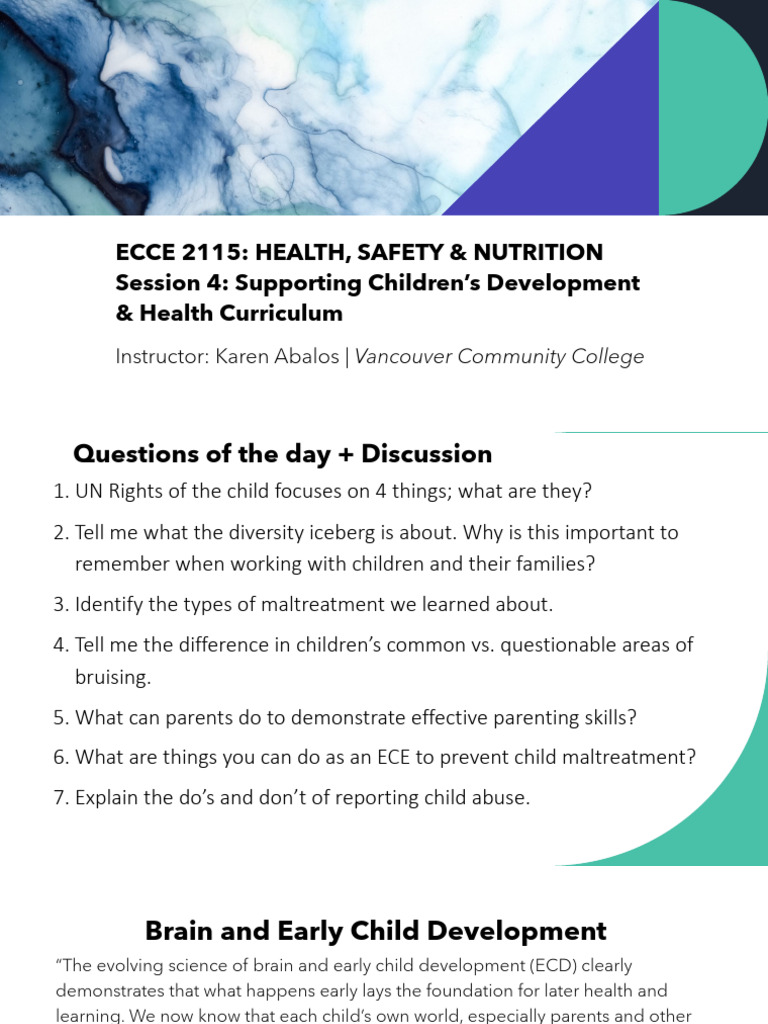SESSION4 - Health, Safety and Nutrition | PDF | Gender | Gender Studies