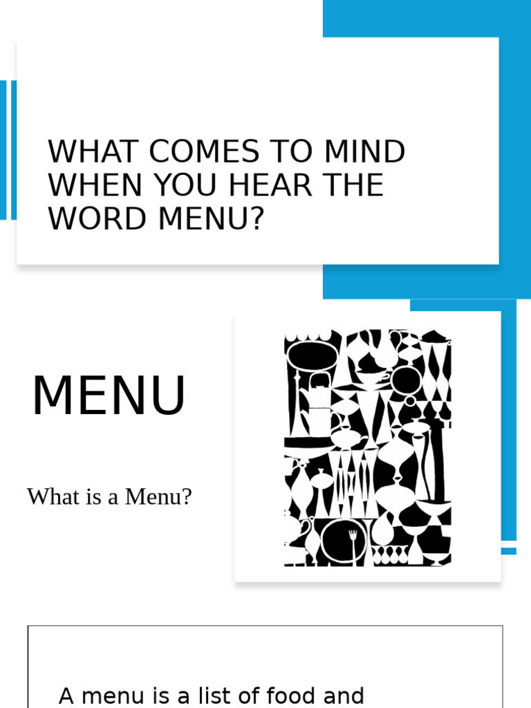 LP - Understading Menus | PDF