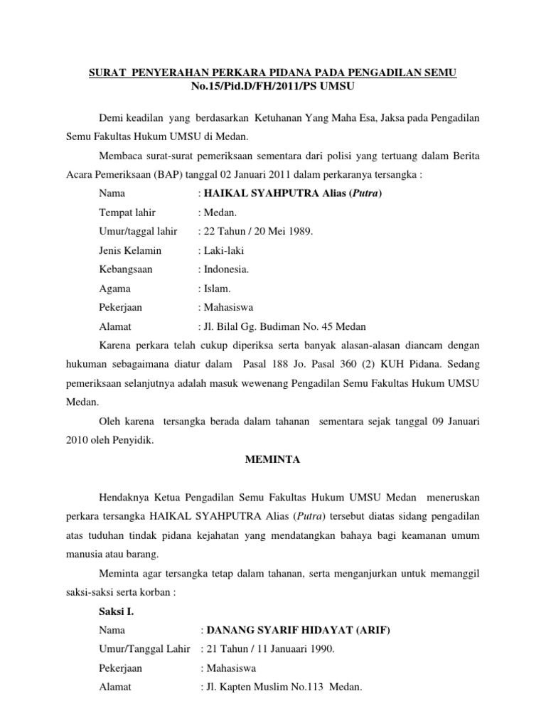 Contoh Peradilan Semu | PDF