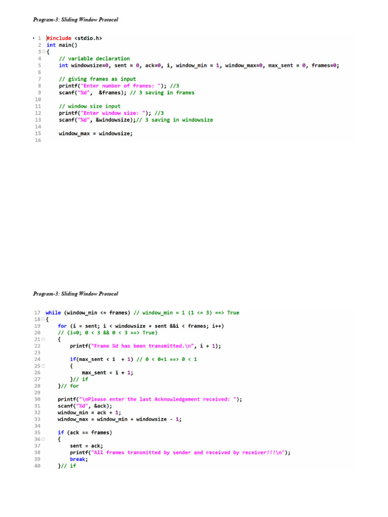 Sliding Window Protocol | PDF