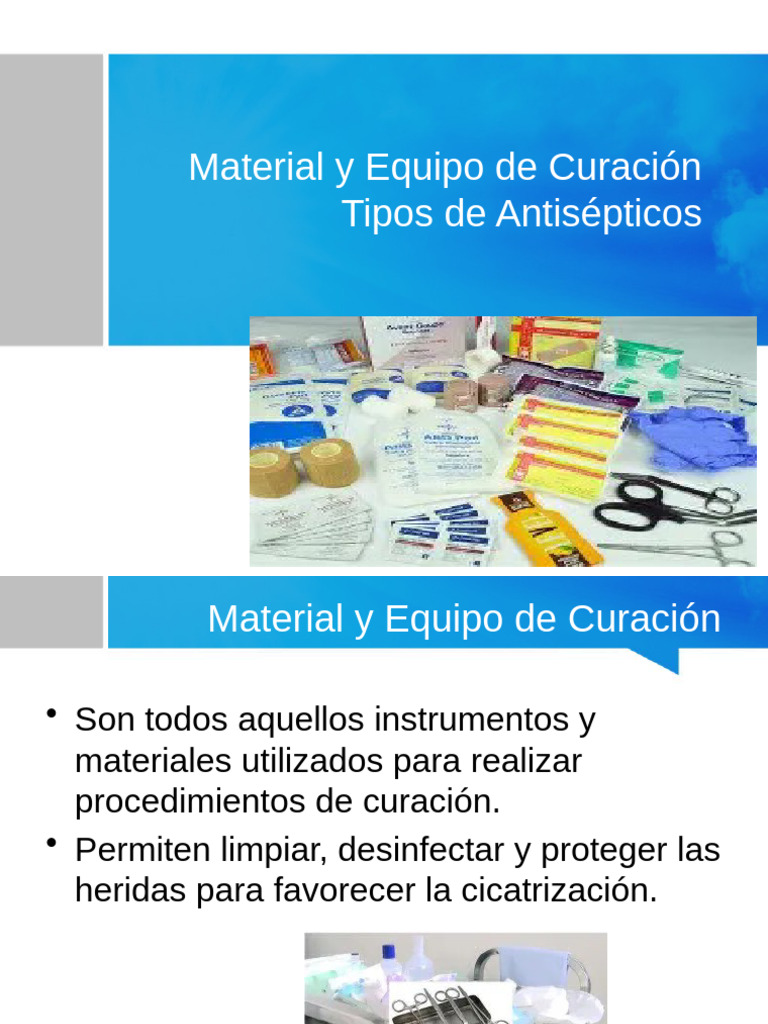 Material y Antisépticos para Curación | PDF