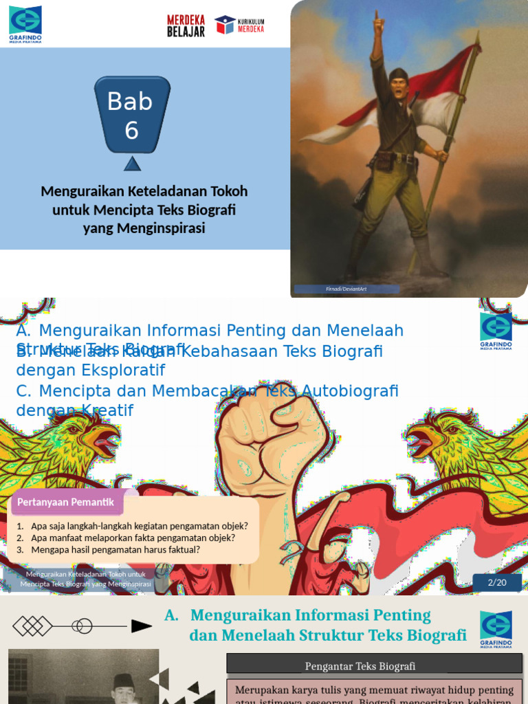 Bab 5 Menguraikan Keteladanan Tokoh Untuk Mencipta Teks Biografi Yang ...