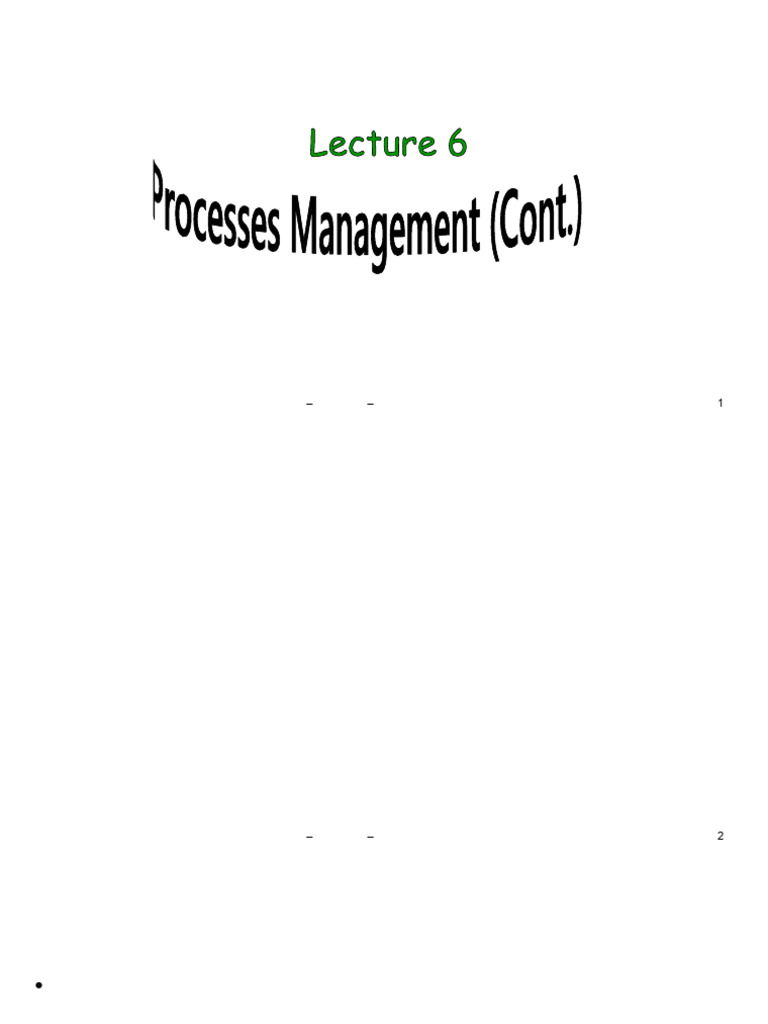 Lect_6 | PDF | Message Passing | Process (Computing)