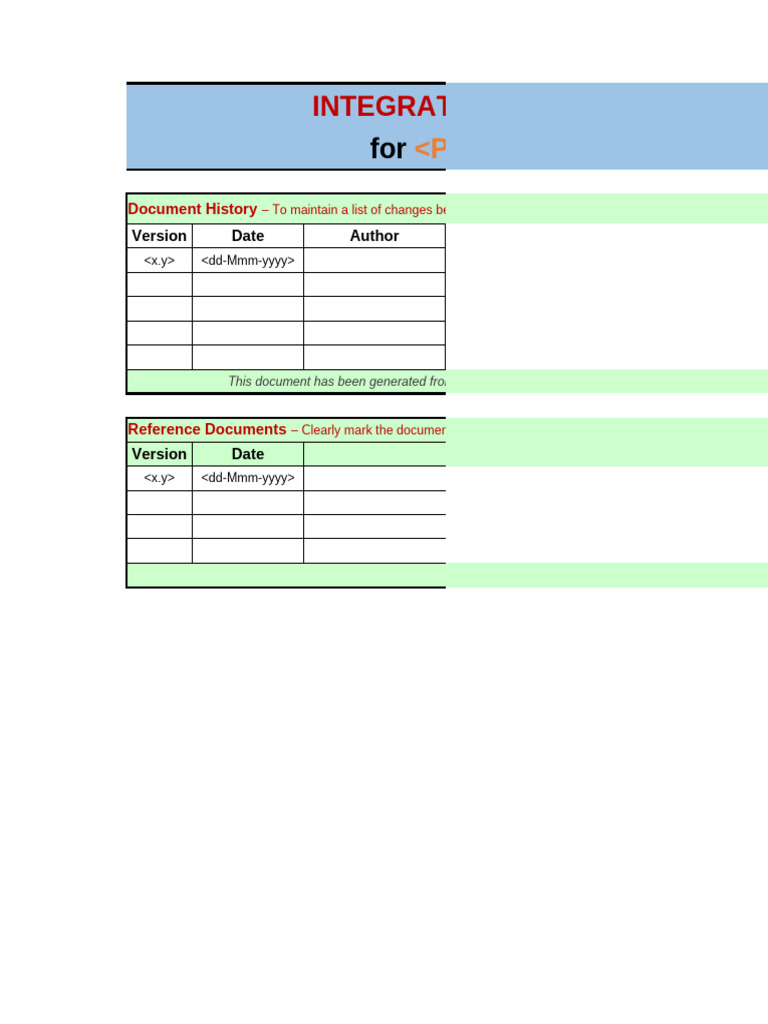 ST IntegrationTestCase Template | PDF