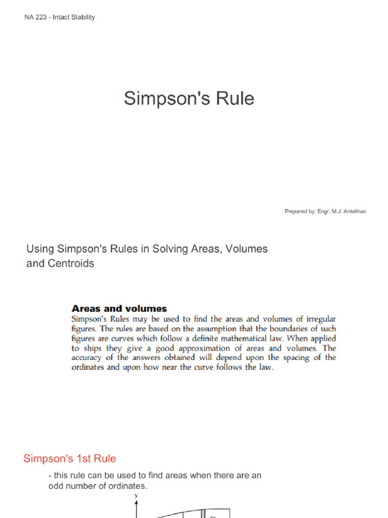 Simpsons Rules | PDF
