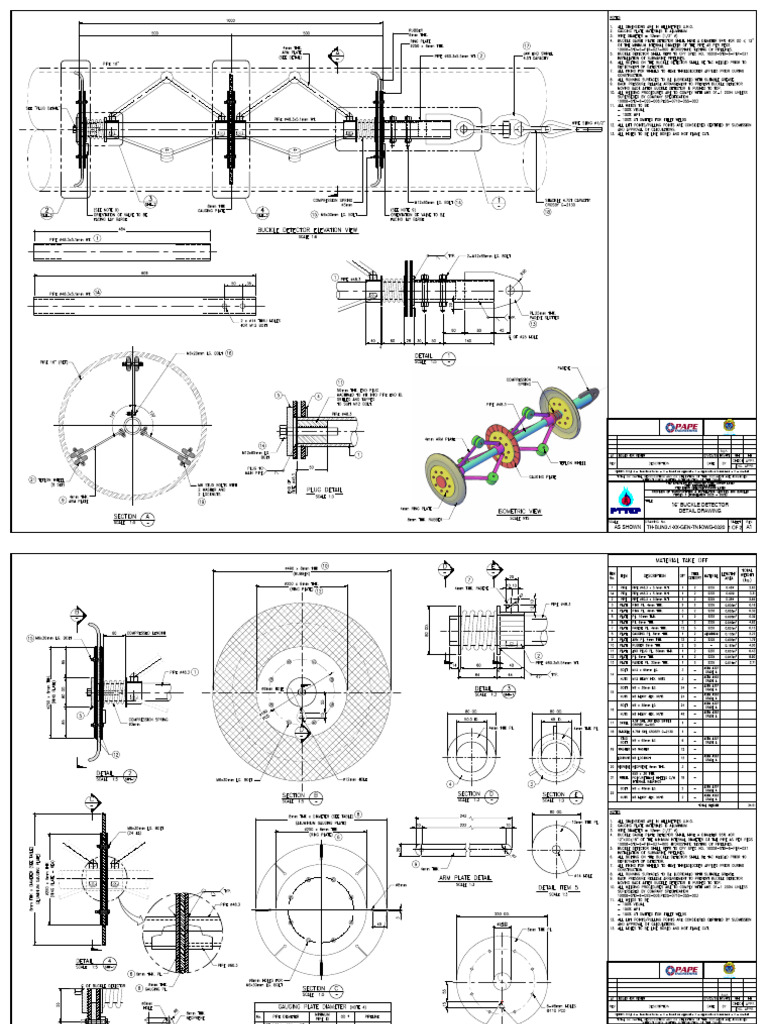 Th Bun3.1 Xx Gen Tni Dwg 0020 Rev.a1 16in Buckle Detector Detail ...