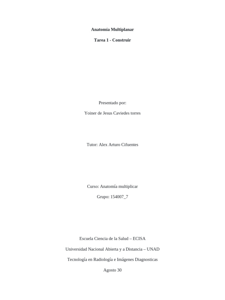 Yoiner-Caviedes - Construir - ANATOMIA MULTIPLANAR 1 | PDF | Cráneo | Sistema cardiovascular