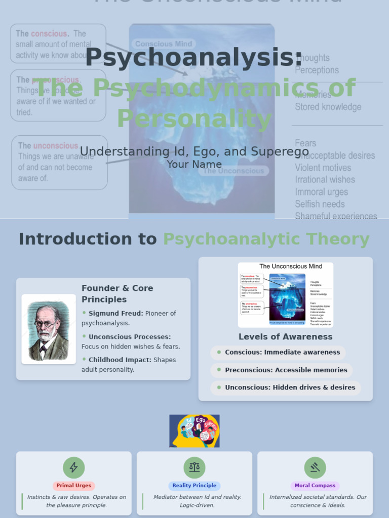 Psychoanalysis (Id, Ego, Superego) . | PDF | Psychodynamics ...