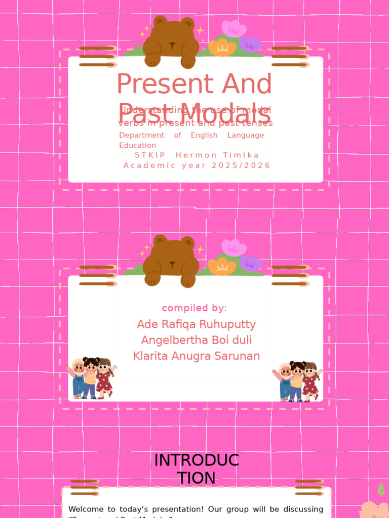 Present and Past Modals - 20251103 - 160149 - 0000 | PDF | Verb ...