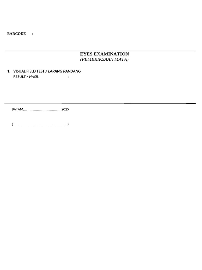 Only Visual Field | PDF