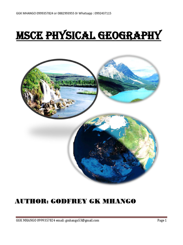 MSCE Physical Geography Guide | PDF | Rock (Geology) | Plate Tectonics