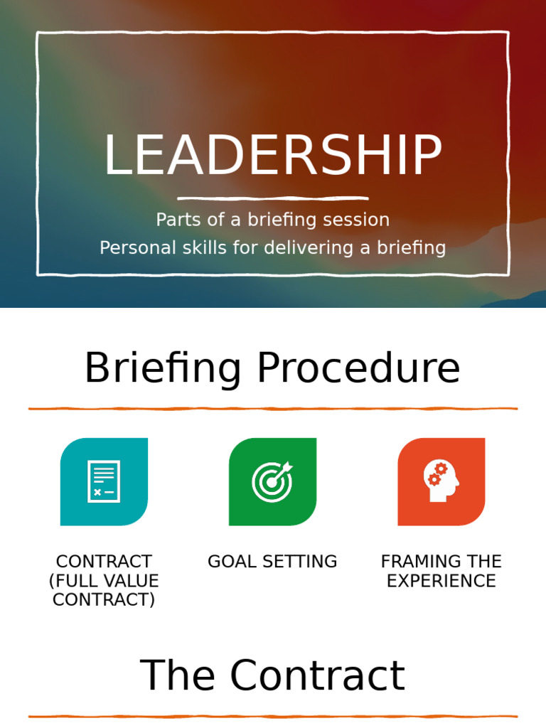 Briefing Procedure | PDF