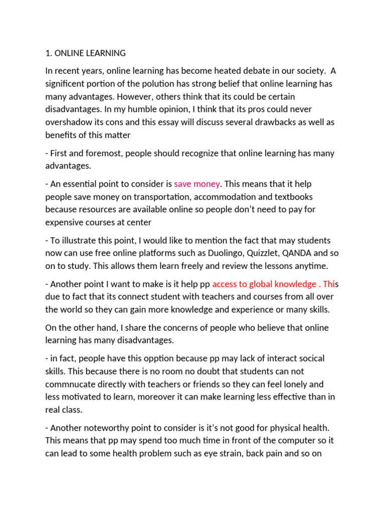 Wrting Part 2 | PDF | Educational Technology | Learning