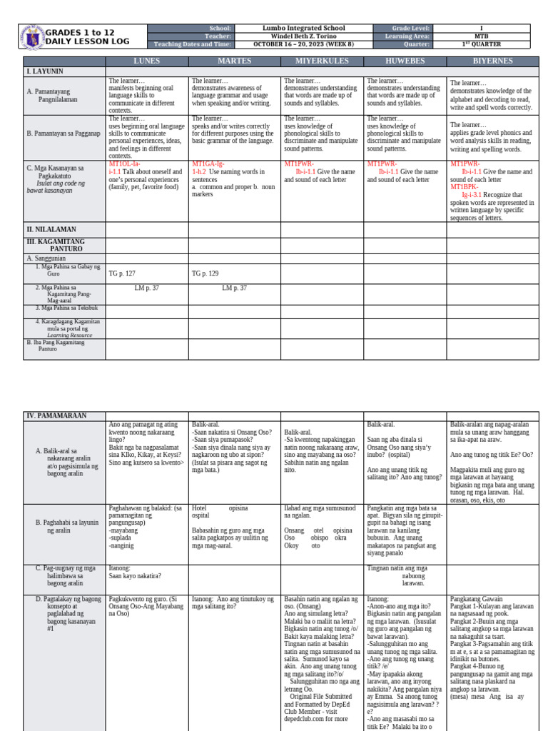 DLL_MTB 1_Q1_W8 | PDF