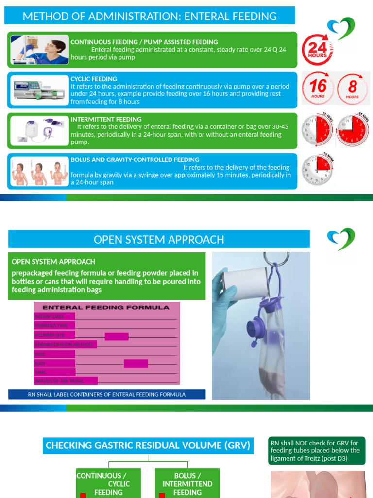 Enteral Feeding PEDIATRIC | PDF | Health Care | Medicine