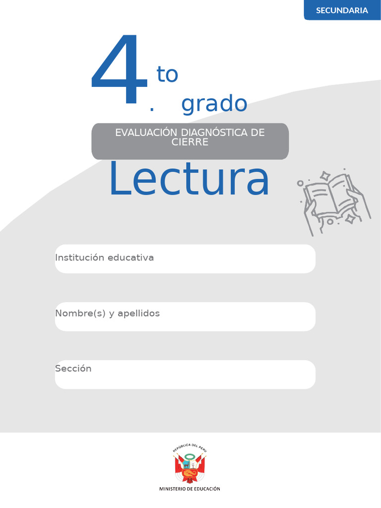 Evaluación Diagnóstica de Lectura 4to Grado | PDF | Inteligencia ...
