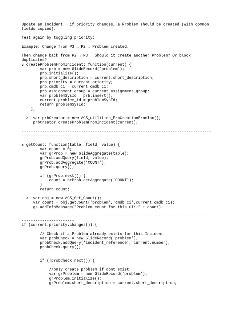 Automate Problem Creation from Incident | PDF | Data Management | Databases