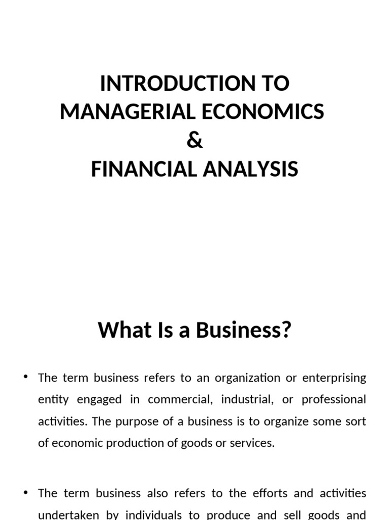 Managerial Economics and Business Analysis | PDF | Demand | Elasticity ...