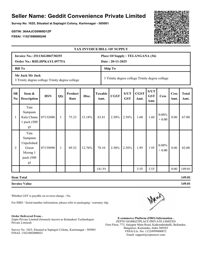 Order Invoice | PDF | Sales | Governance
