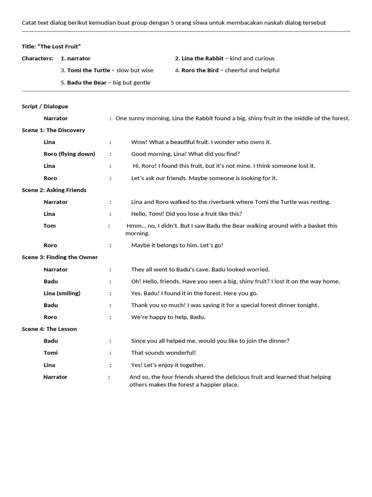 Dialog Fable | PDF