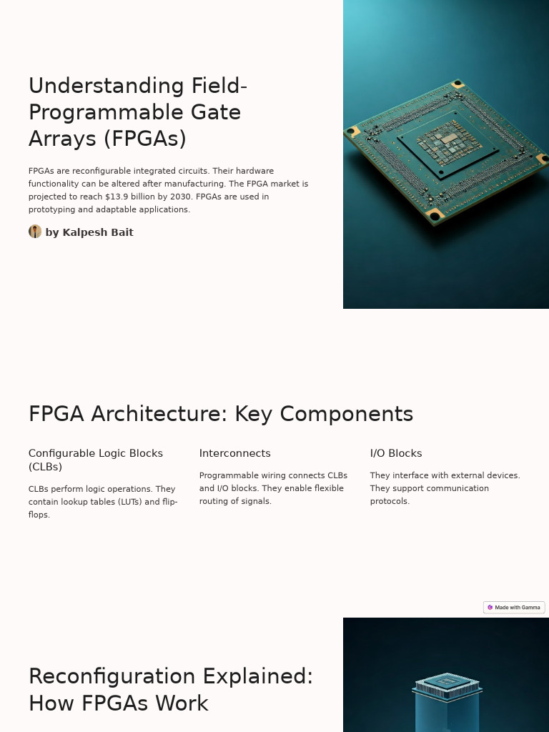 Understanding FPGAs: Architecture & Applications | PDF | Field Programmable Gate Array ...