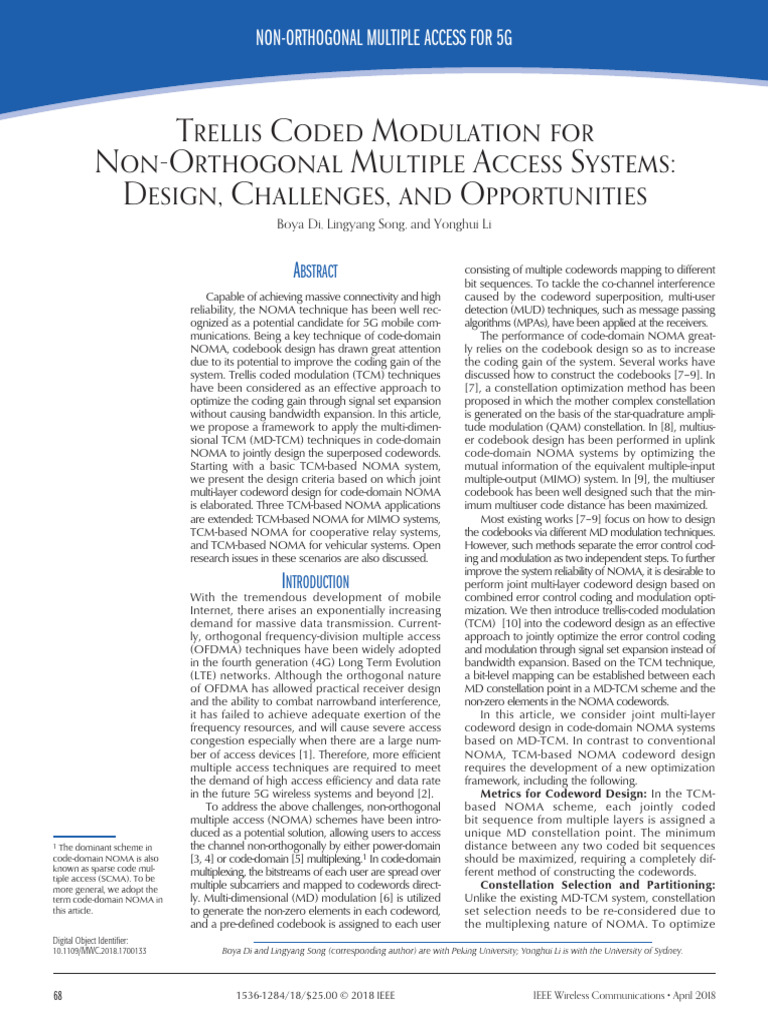 Paper 2 TCM | PDF | Mimo | Multiplexing