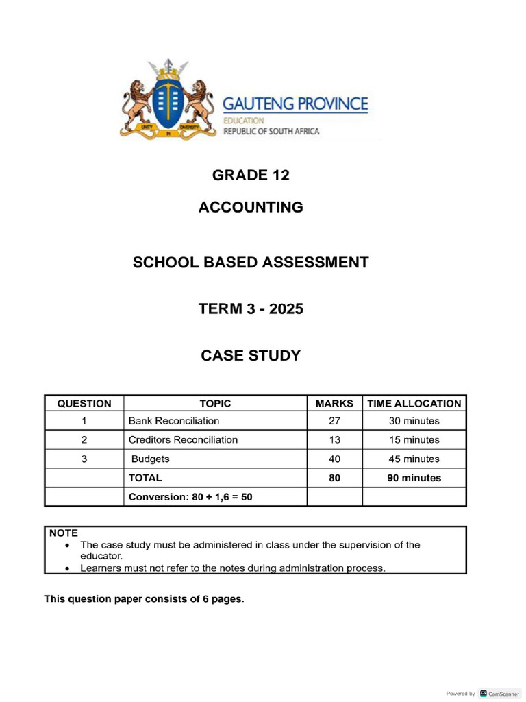 2025 Grade 12 Case Study QP-Final | PDF