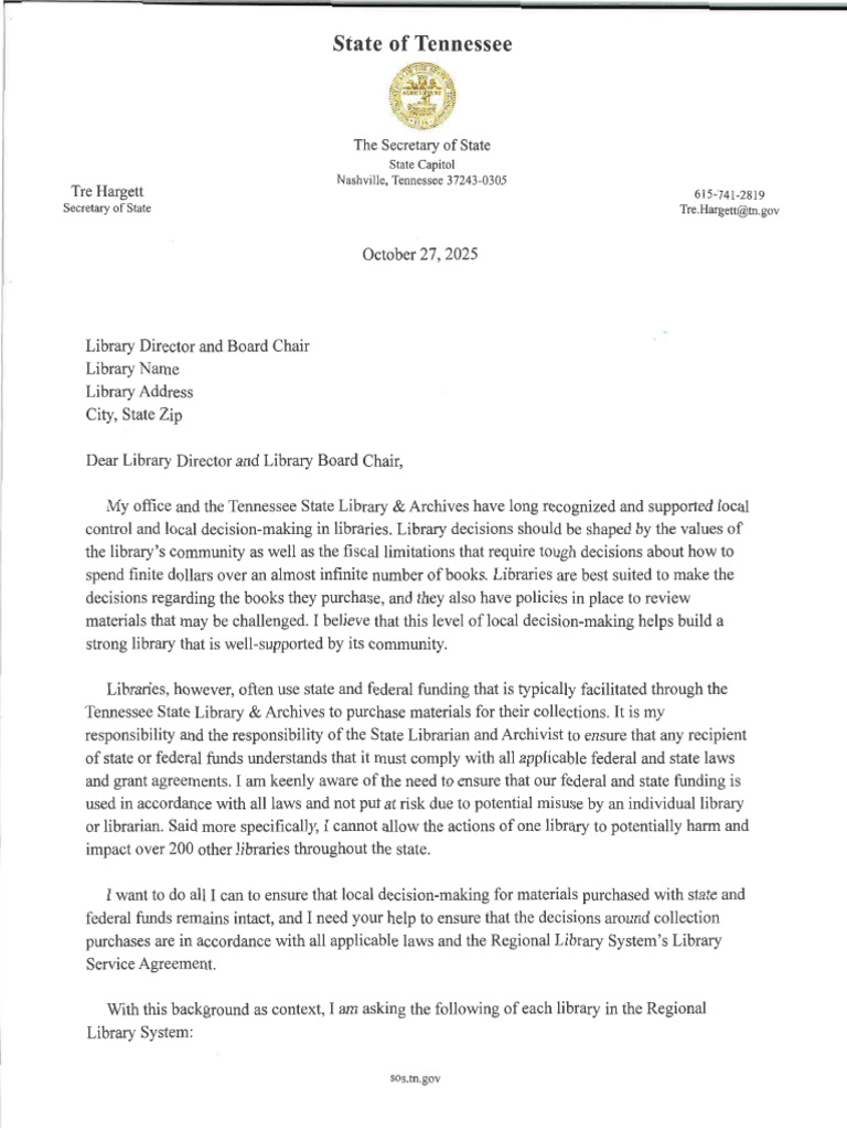 Letter Example October 27 2025 | PDF