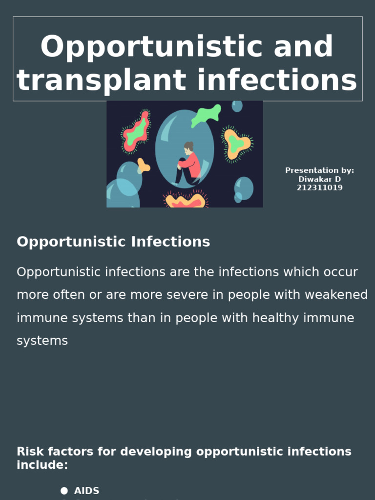 Opportunistic Infections in Immunocompromised Patients | PDF ...