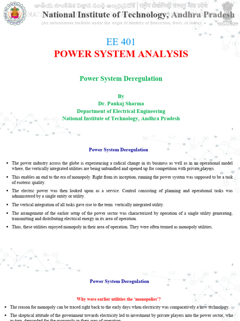 Power System Deregulation Explained | PDF | Public Utility | Deregulation