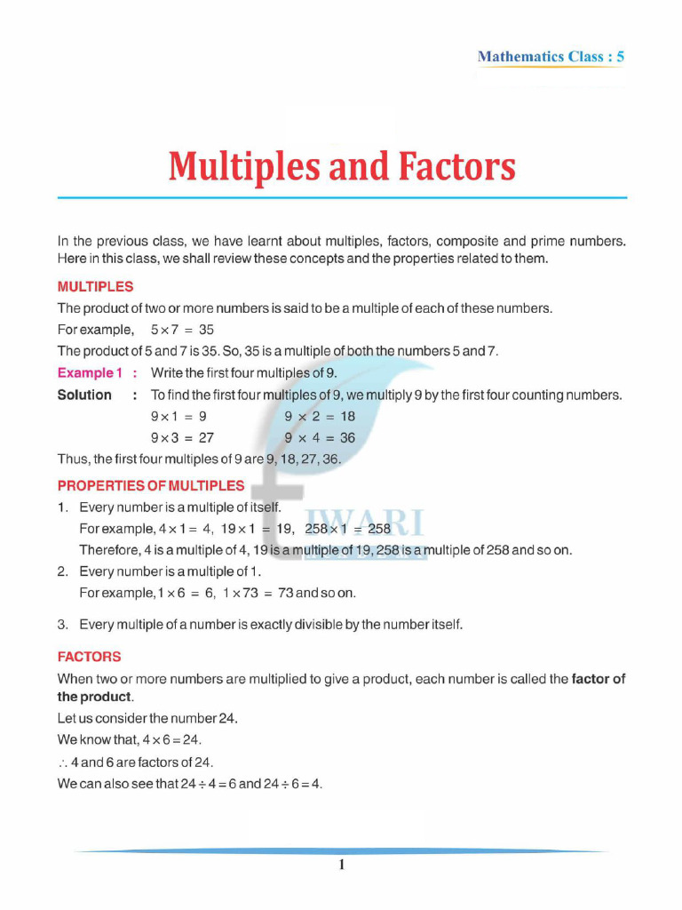 Standard 5-Maths | PDF